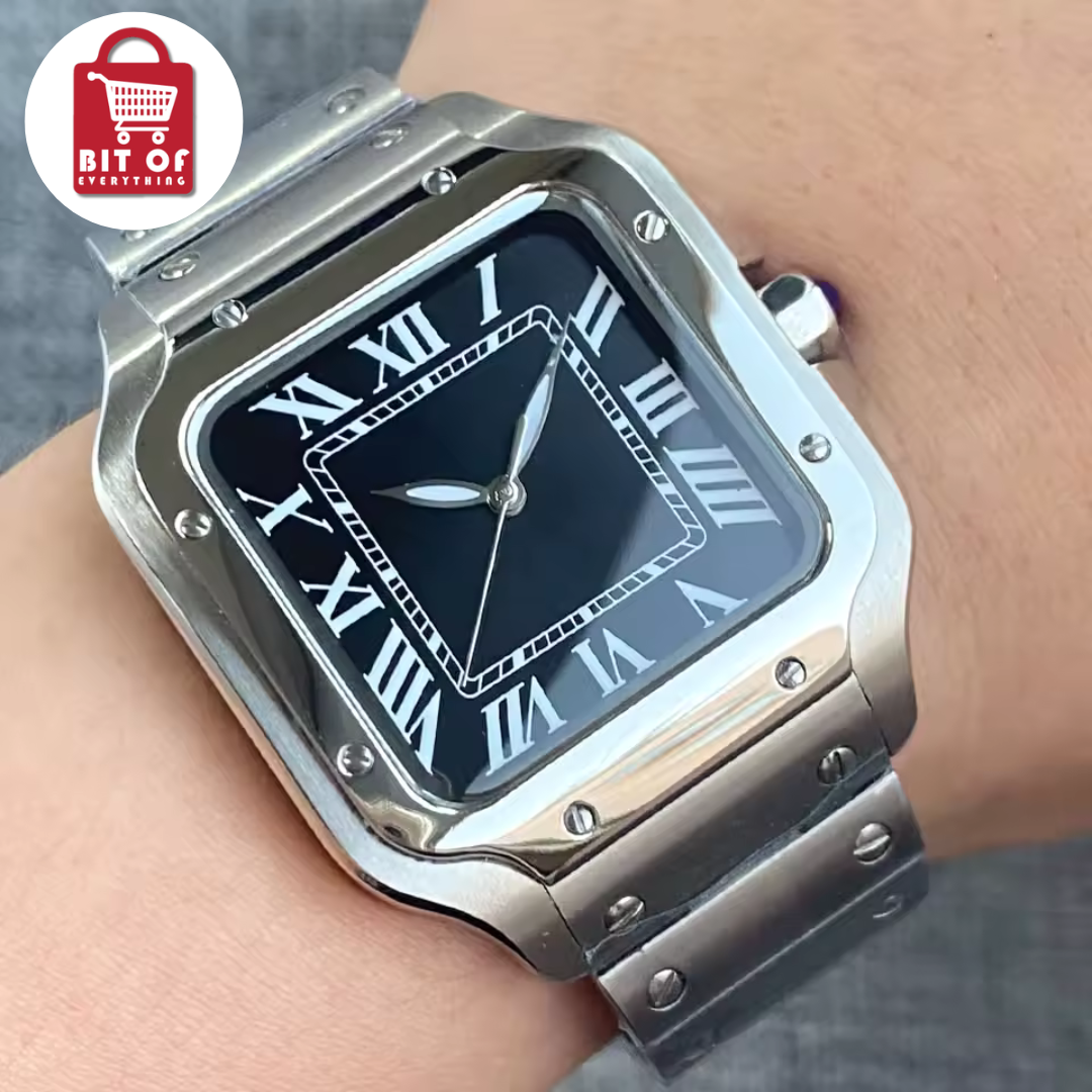 Cartier Branded Watch Automatic Movement Unisex With Black Dial – BIT ...