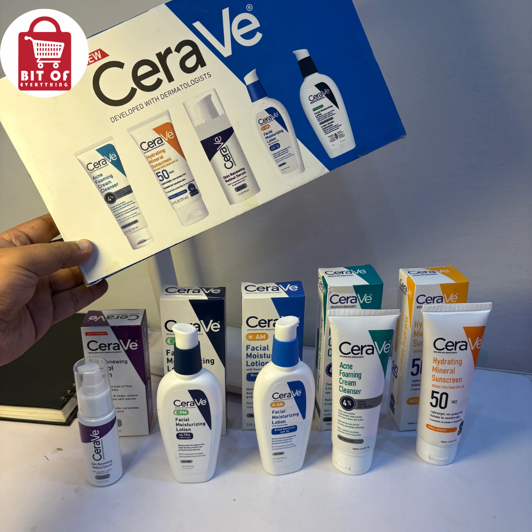 CERAVE GIFT SET NEW 5 IN 1 FACIAL KIT - BIT OF EVERYTHING – BIT OF ...