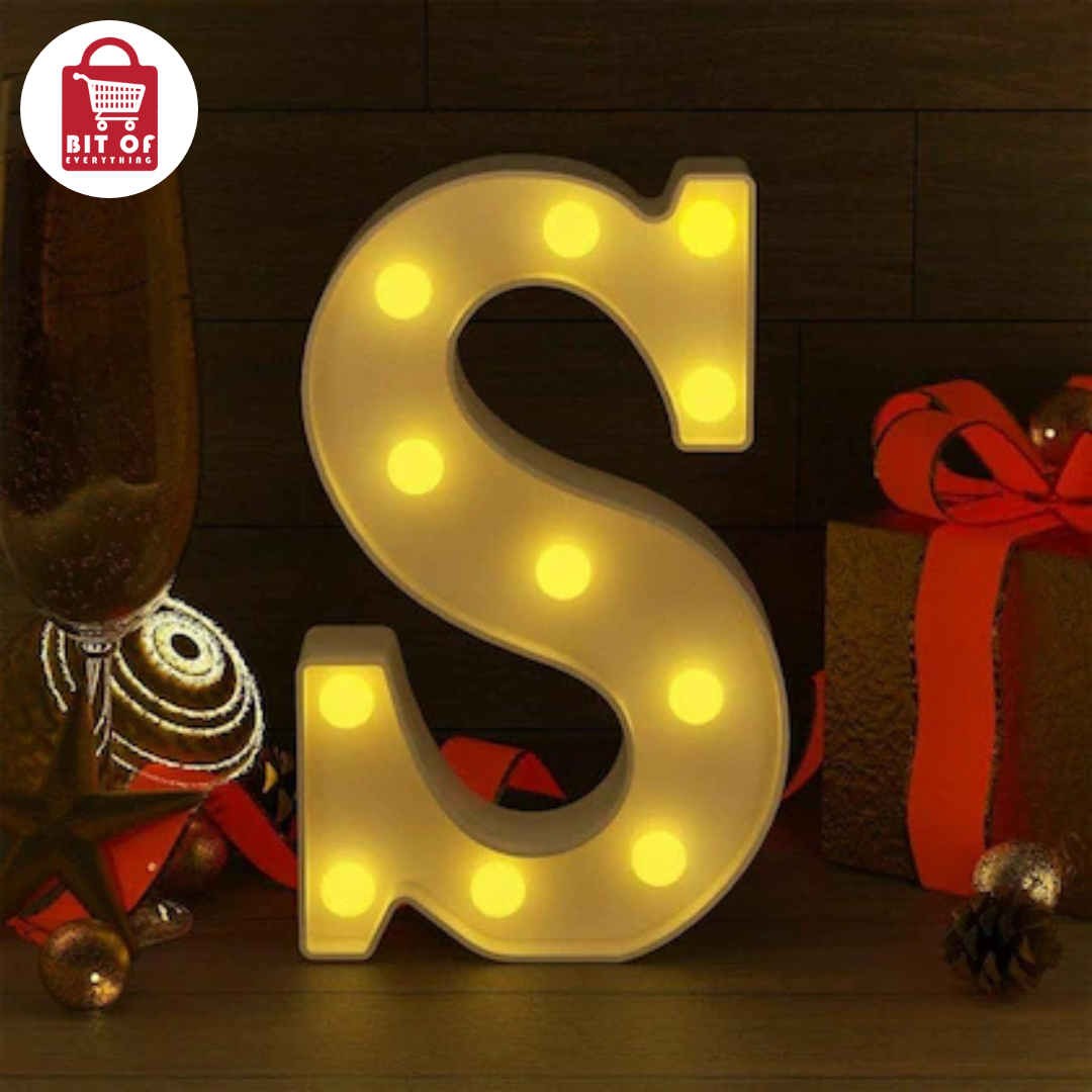 LED Letter S Light Up – BIT OF EVERYTHING