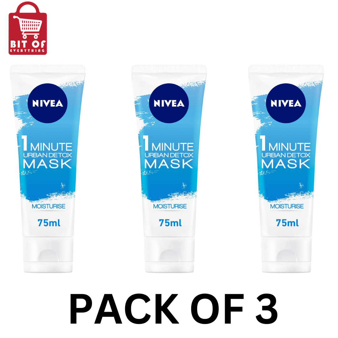 NIVEA Urban Detox 1 Minute Face Mask, Green Tea & Hyaluronic Acid, Moi ...